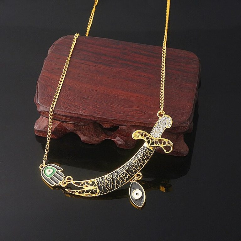 Imam Ali sword Zulfiqar – Necklace – Alakbar Design